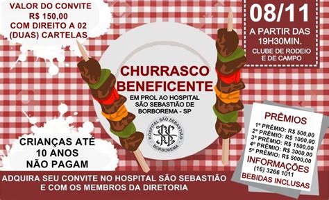 CHURRASCO BENEFICENTE EM PROL AO HOSPITAL SÃO SEBASTIÃO Hospital São