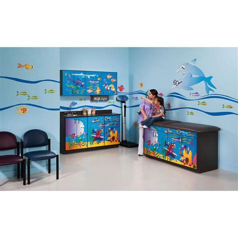 Clinton Industries Complete Exam Pediatric Furniture Package Ocean C
