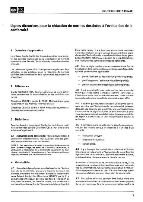 ISO IEC Guide Guidelines For Drafting Of Standards Suitable For Use For Conformity