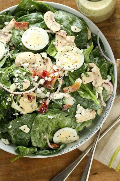 Spinach Salad With Creamy Poppy Seed Dressing Spend With Pennies