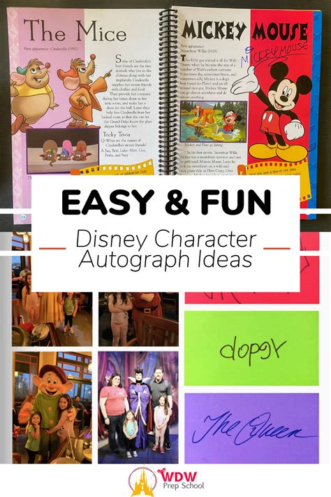 9 Ideas For Disney Character Autographs Plus Our Best Tips Wdw