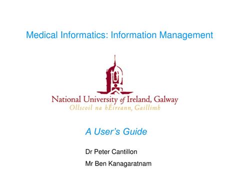 Ppt Medical Informatics Information Management Powerpoint