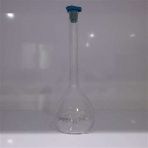 Promo Volumetric Flask Pyrex England Labu Ukur 250ml Pyrex Class A