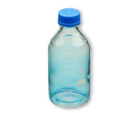 Flacon Iso Simax Cap Bague Bleu Ml Le Lot De Flacon Vis Verre Simax Gradu Bouch Gl