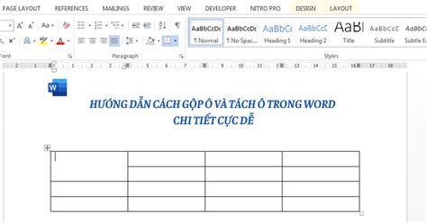 Cách gộp ô và tách ô trong Word hiệu quả mà bạn nên biết