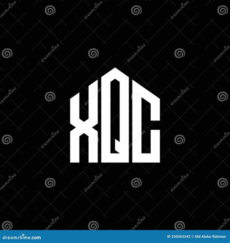 Xqc Letter Logo Design On Black Background Xqc Creative Initials
