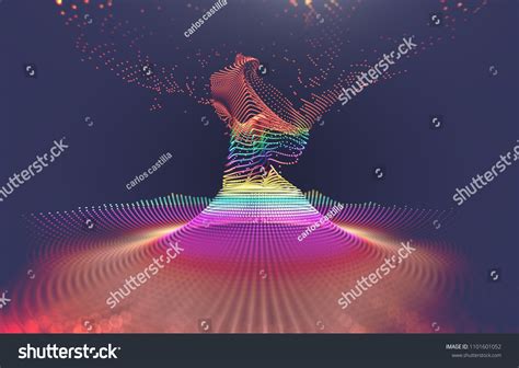 Wallpaper Tech Concept Pattern Big Data Stock Illustration 1101601052