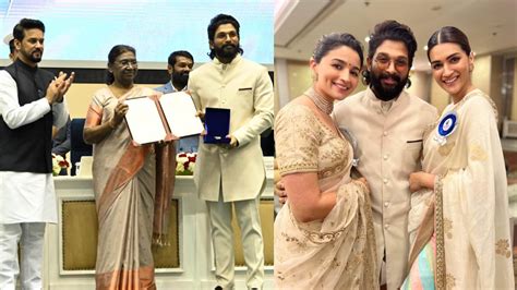 Allu Arjun నేషనల్ అవార్డు వేడుకల్లో అల్లు అర్జున్ సందడి Allu Arjun