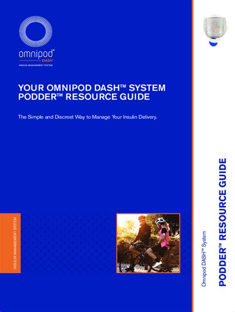 fillable online omnipod dash system podder resource guide fax email