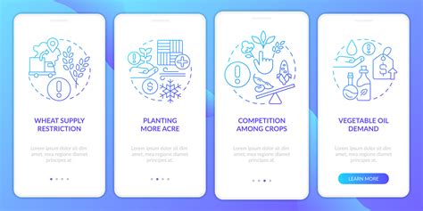 Farmers Challenges Face Blue Gradient Onboarding Mobile App Screen