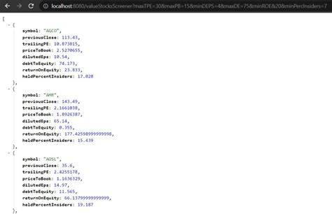 How To Build A “value Stocks” Screener Web Application Using Java
