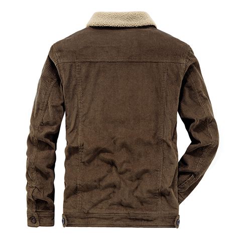 Corduroy Sherpa Lined Jacket Brown Xs Bookmark Jackets And Vests