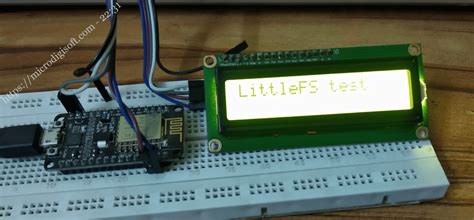 Littlefs With Esp8266 To Read Write And Delete Data On 16x2 Lcd