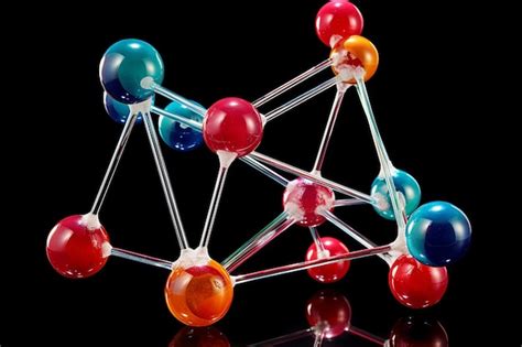Premium Photo Nanotechnology Molecule Model Image Mixed Media