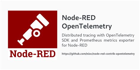 Github Niocnode Red Contrib Opentelemetry Node Red Node For