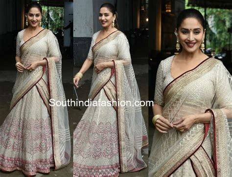 Madhuri Dixit In Tarun Tahiliani South India Fashion