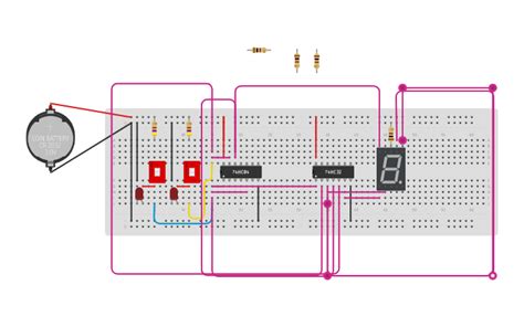 circuit design 2 input binary to decimal simplified 2 tinkercad