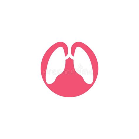 Lung Logo Template Vector Symbol Stock Vector Illustration Of Anatomy