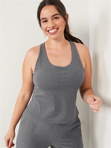 Old Navy Powersoft Cropped Shelf Bra Tank Top For Women
