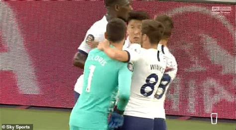 Hugo Lloris And Heung Min Son Have To Be Separated In Feisty Scenes At