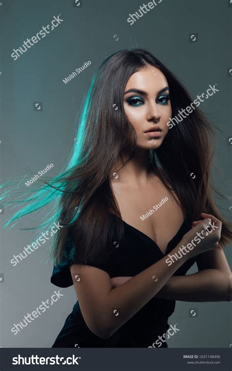 Beautiful Sexy Woman Long Brown Hair Stock Photo Shutterstock