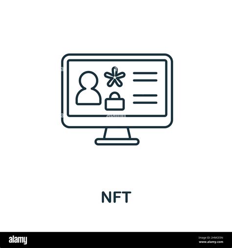 Nft Icon Line Element From Social Media Marketing Collection Linear Nft Icon Sign For Web