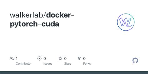 GitHub Walkerlab Docker Pytorch Cuda