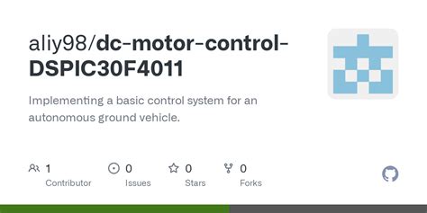 Github Aliy Dc Motor Control Dspic F Implementing A Basic
