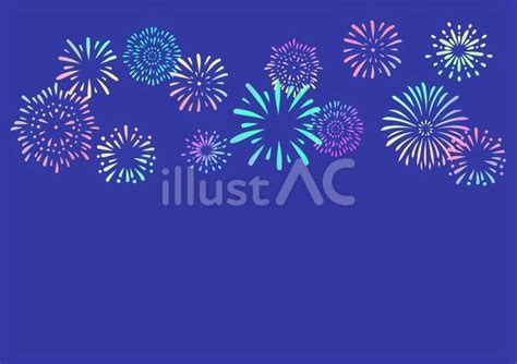カラフルな花火の背景イラストイラスト No 25208572｜無料イラスト・フリー素材なら「イラストac」
