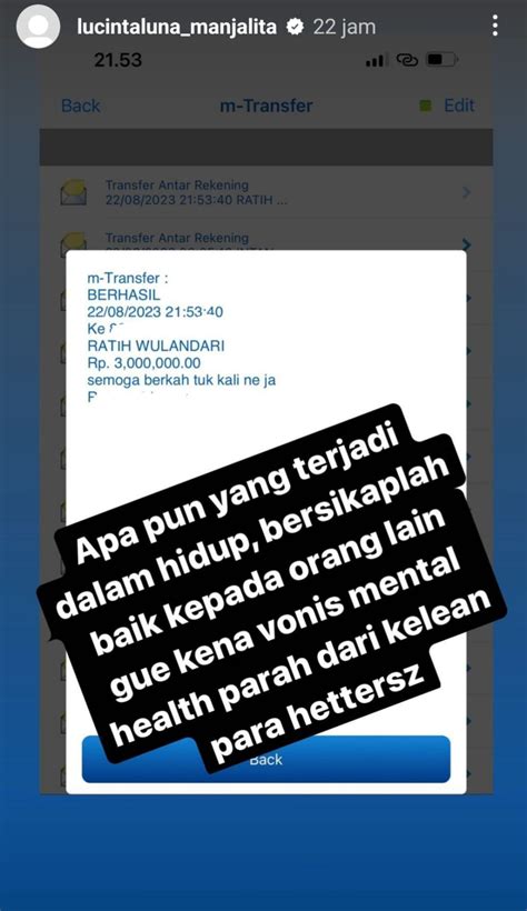 Lucinta Luna Transfer Uang Ke Hater Yang Suka Ngatain