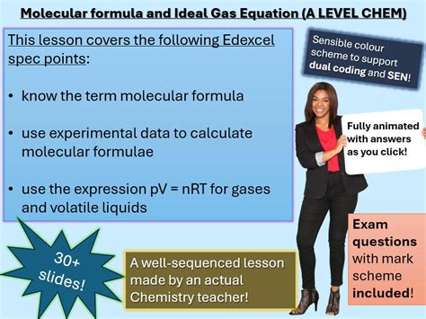 Molecular Formula Ideal Gas Equation Click For Video Preview