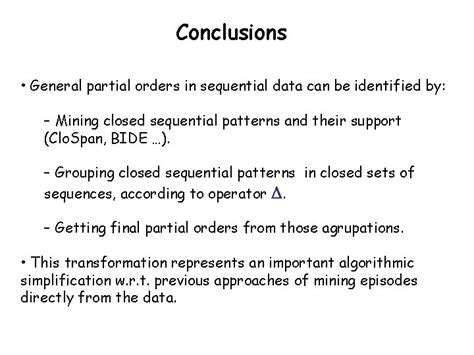 identifying partial orders in sequences with galois connections