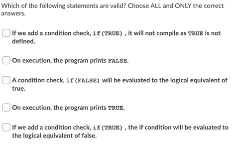 Solved Consider The Following Valid C Code Only Relevant