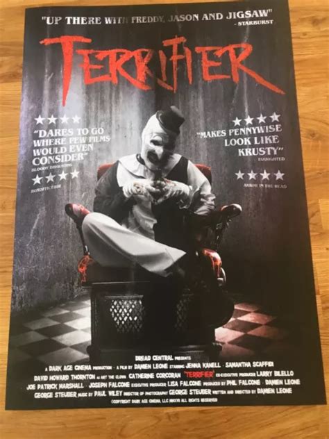 Movie Poster Terrifier 420mm X 594mm Size A2 £399 Picclick Uk
