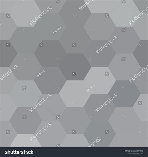 Gray Hexagon Background Presentation Template Vector Stock Vector