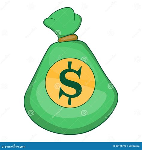 Money Bag Icon Cartoon Style Stock Vector Illustration Of Business