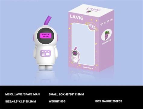 100 Original Lavie Space Man 7000 Puffs Disposable Factory Price E