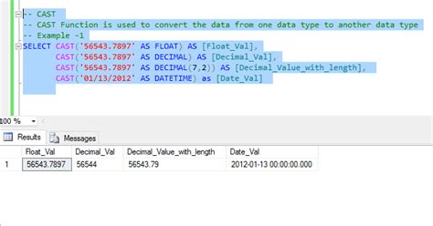 Bala Krishna S MSBI Blog SQL SERVER Conversion Functions Part 21