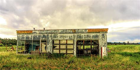 Abandoned Gas Station Photograph By Gerald Mettler Pixels