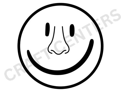 Smiley Face Digital Download Svg Png Pdf Smiley Face Printable Etsy