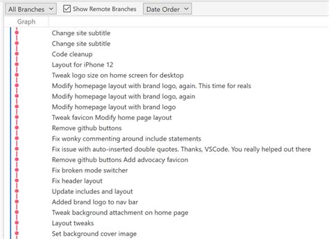 my git history is a lie advocacy dev