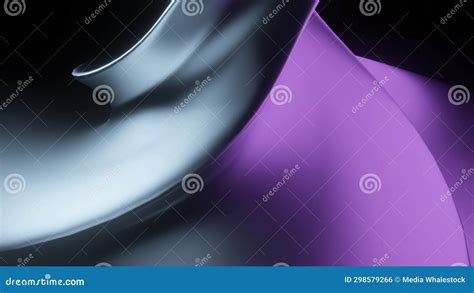 Minimal Metal Blue And Purple Fluorescent Spiral In Infinite Rotation