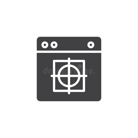 Web Browser With Drawing Vector Icon Stock Vector Illustration Of
