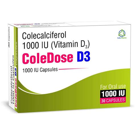 Coledose Vitamin D3 1000iu Capsules Pharmacy Advance