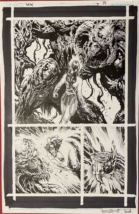 Wonder Woman Issue 07 Page 15 By Liam Sharp In James Kaplans Dc Wonder Woman Comic Art