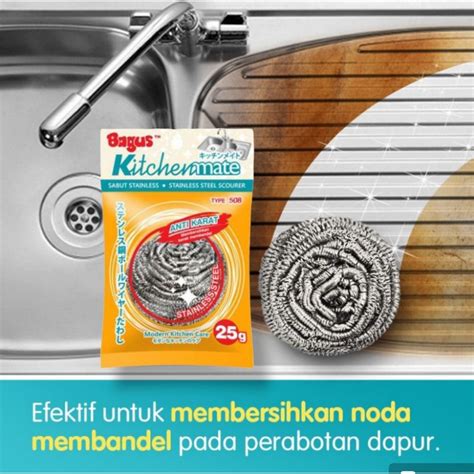 Jual Bagus Kitchen Mate Serabut PencuciEfektif Membersihkan Noda
