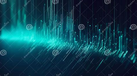 Virtual Network Of The Artificial Intelligence Learning Algorithm Stock