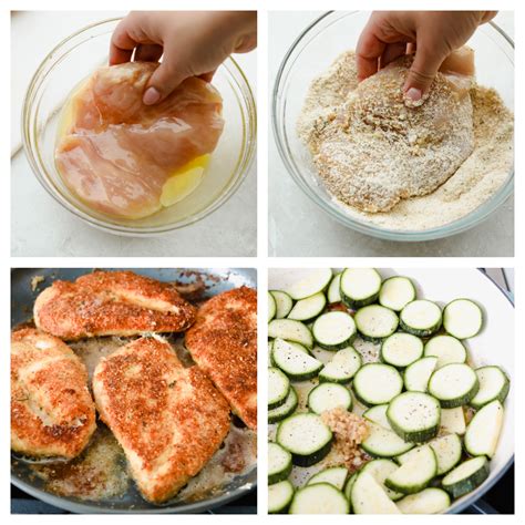 Crispy Parmesan Garlic Chicken With Zucchini The Recipe Critic