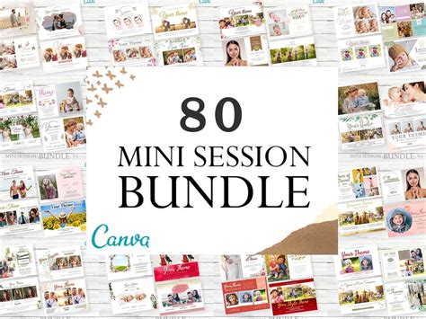 Mini Session Templates Bundle Photography Marketing Bundle Editable