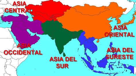 Países de Asia Localización y Capitales paises asia YouTube